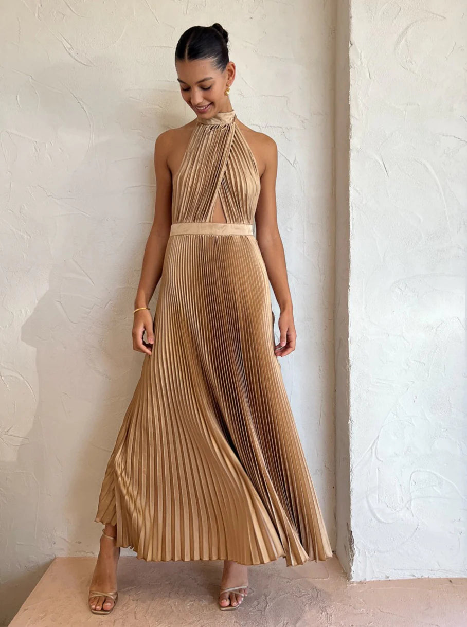 Rent or Hire L'idee Renaissance Split Gown - Sand | Lend the Trends ...