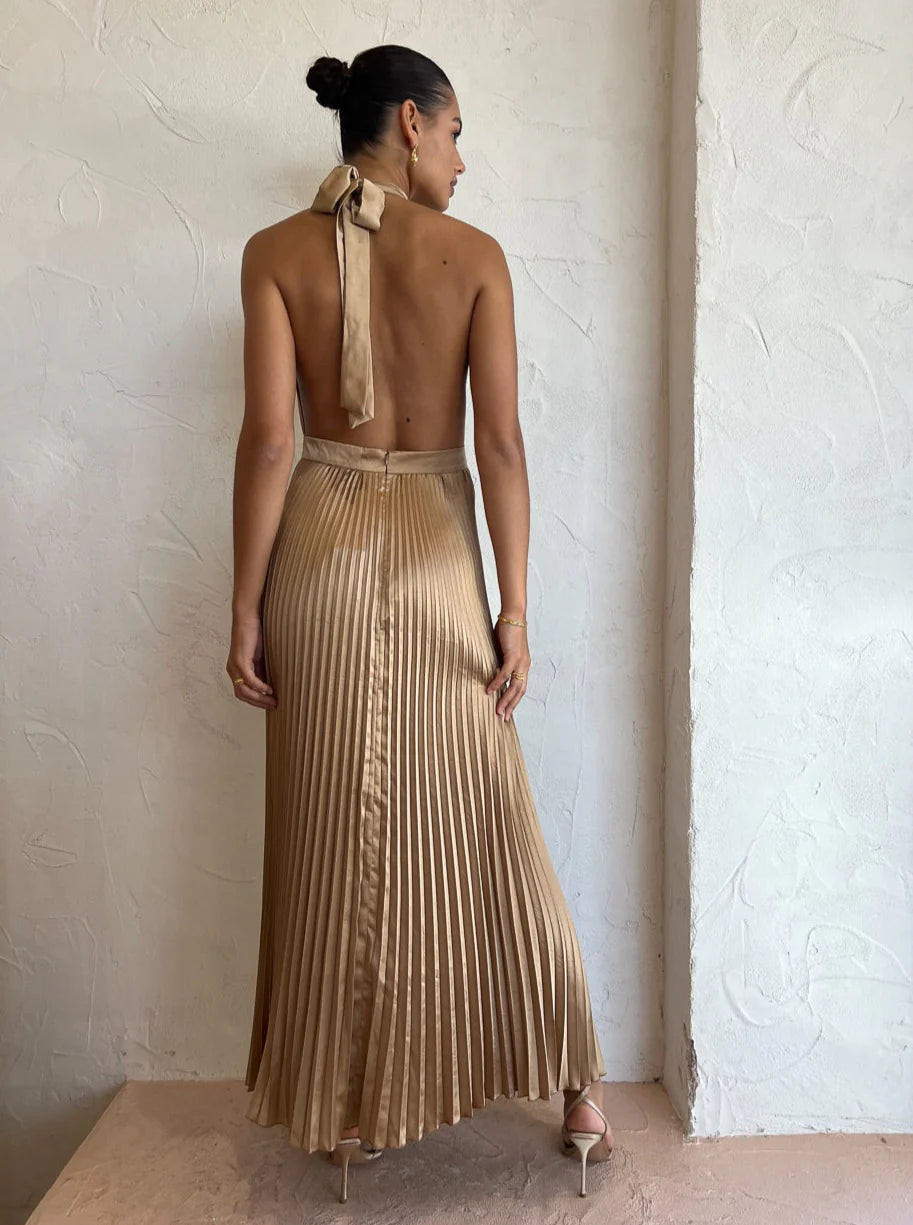 Rent or Hire L'idee Renaissance Split Gown - Sand | Lend the Trends ...